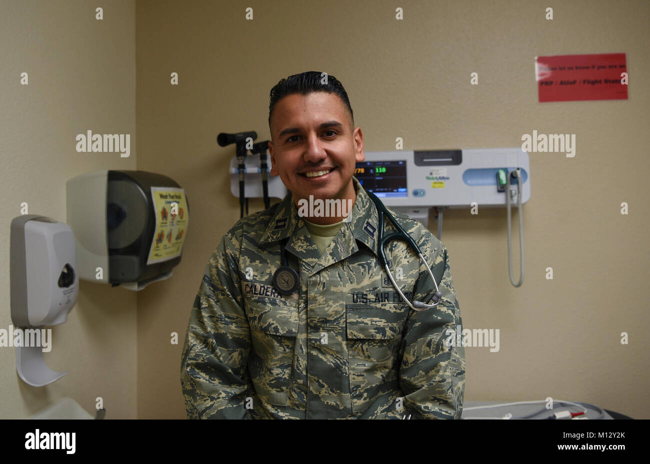 Captain Carlos Caldera, 90th Medical group physician’s assistant ...