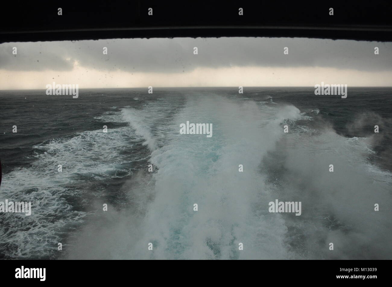 Storm on the Java sea. Indonesia. Heavy rain and overcast sky Stock ...