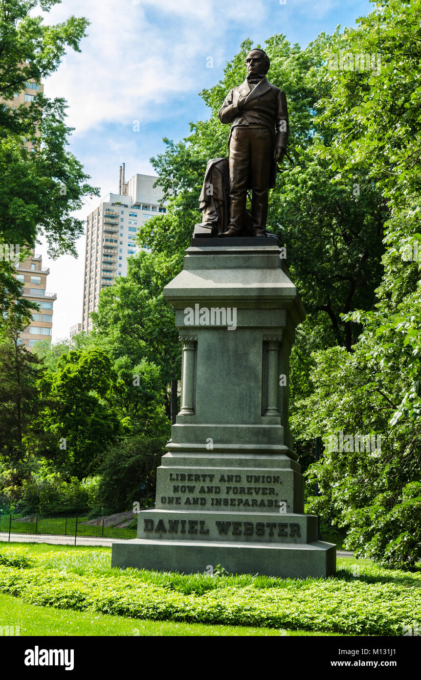 Daniel webster statue central park hi-res stock photography and images ...