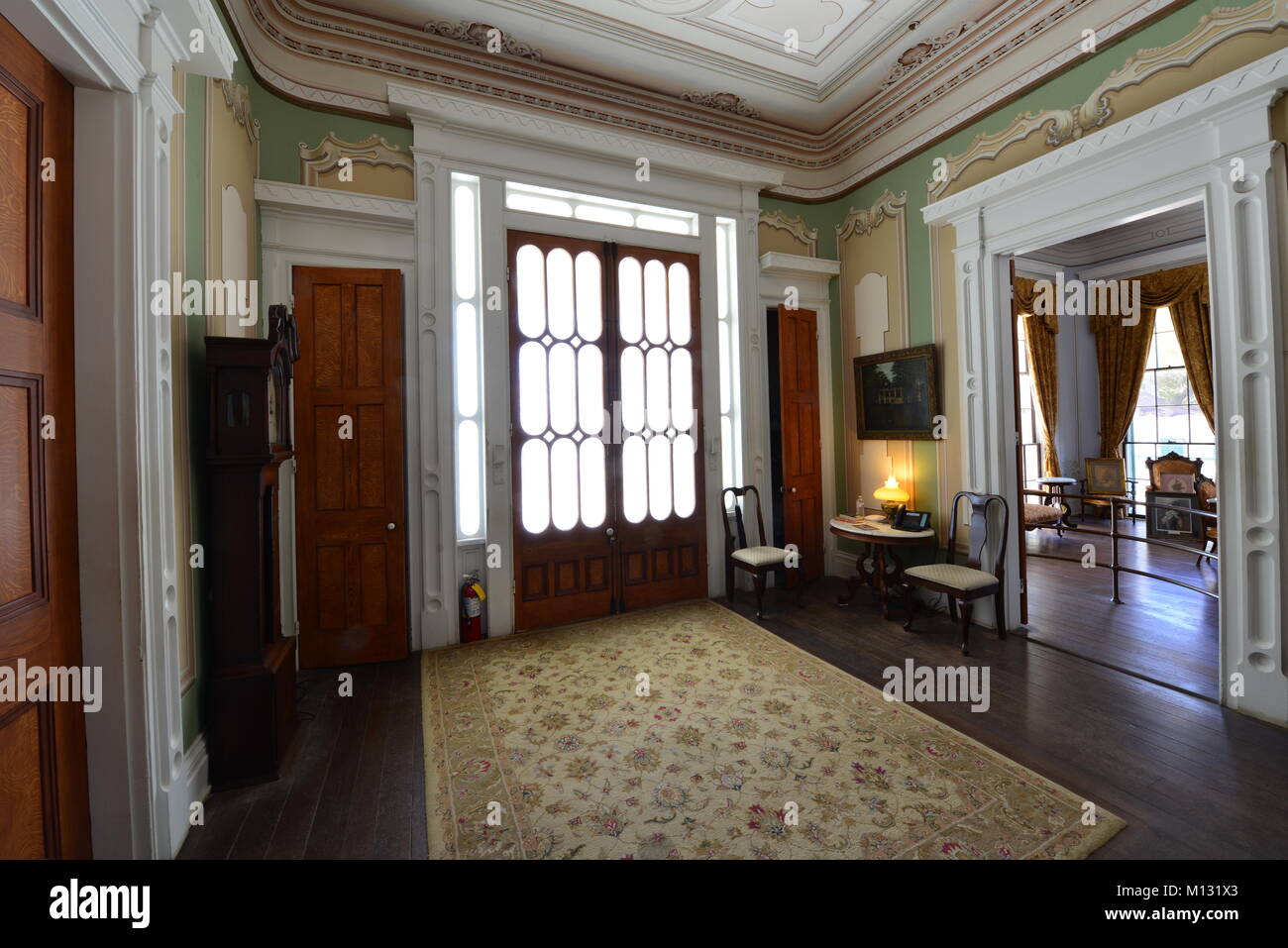 The inside of the home of Jefferson Davis at Biloxi Stock Photo - Alamy