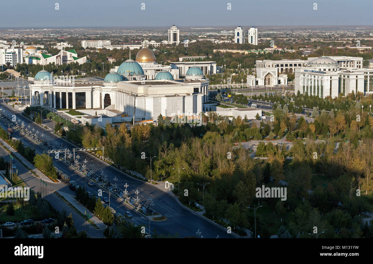 View of the Ashgabat the capital of the Turkmenistan Stock Photo - Alamy