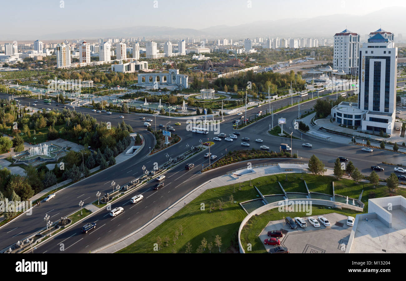 View of the Ashgabat the capital of the Turkmenistan Stock Photo - Alamy