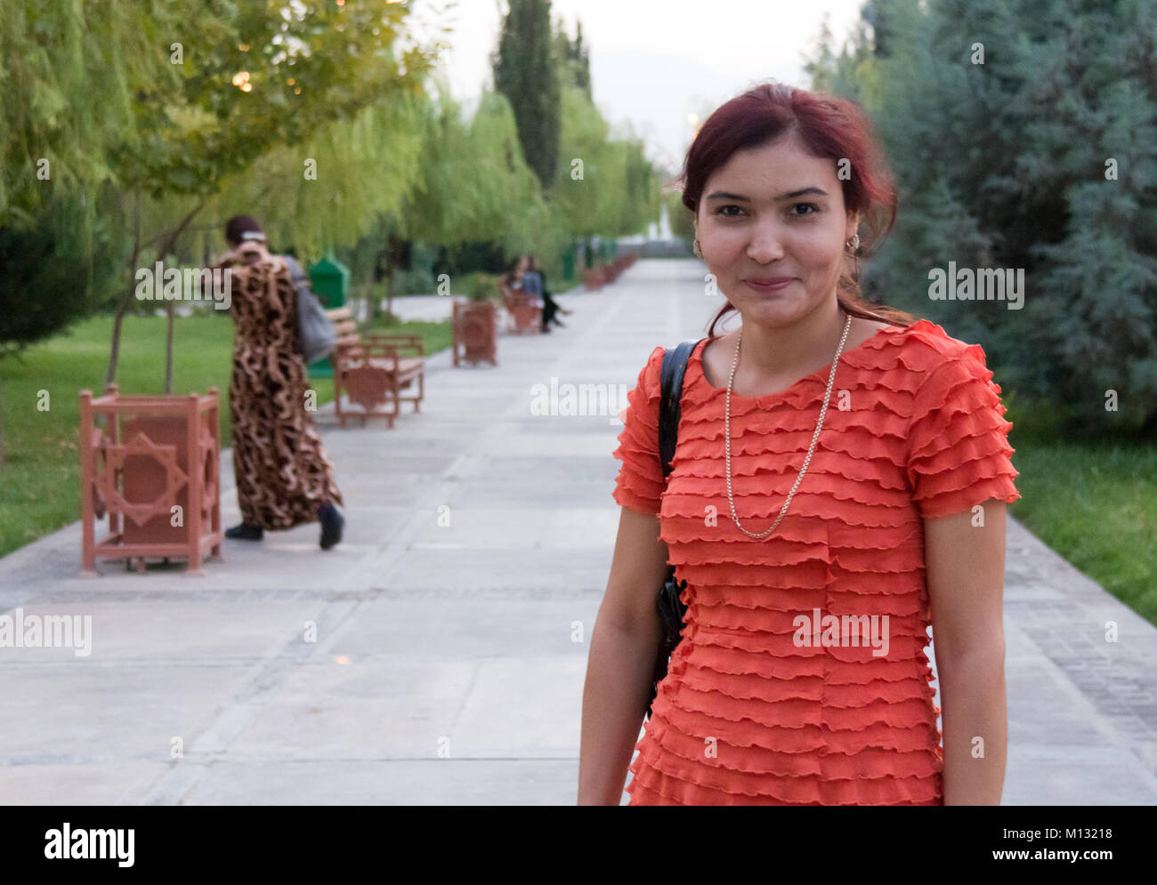 Daily life of turkmens people on the streets of the capital of ...