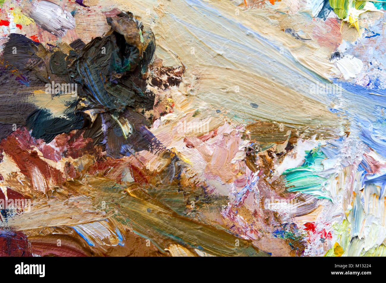 Oil paint palette hi-res stock photography and images - Alamy