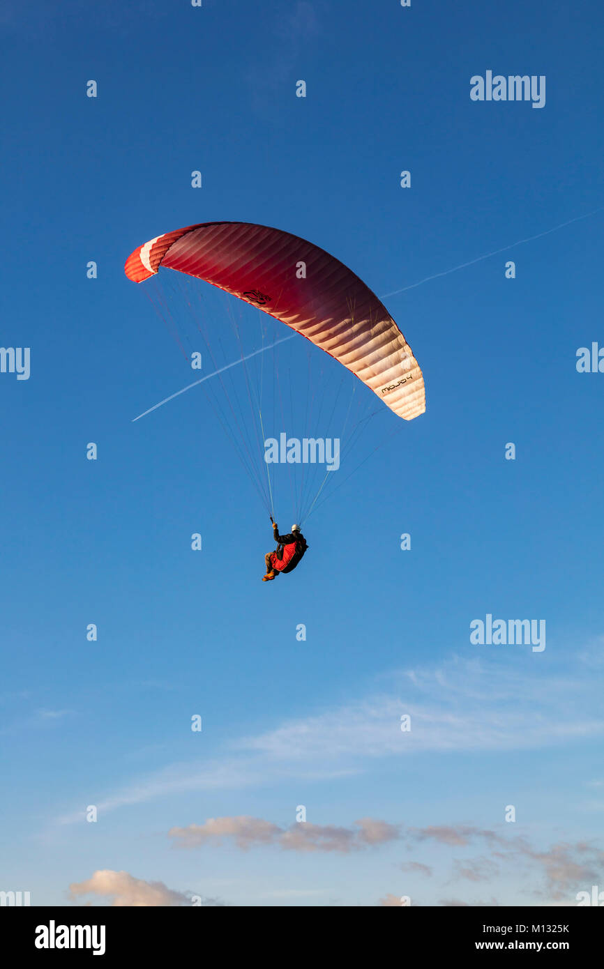 Para gliders take advantage of the onshore breeze giving them lift ...