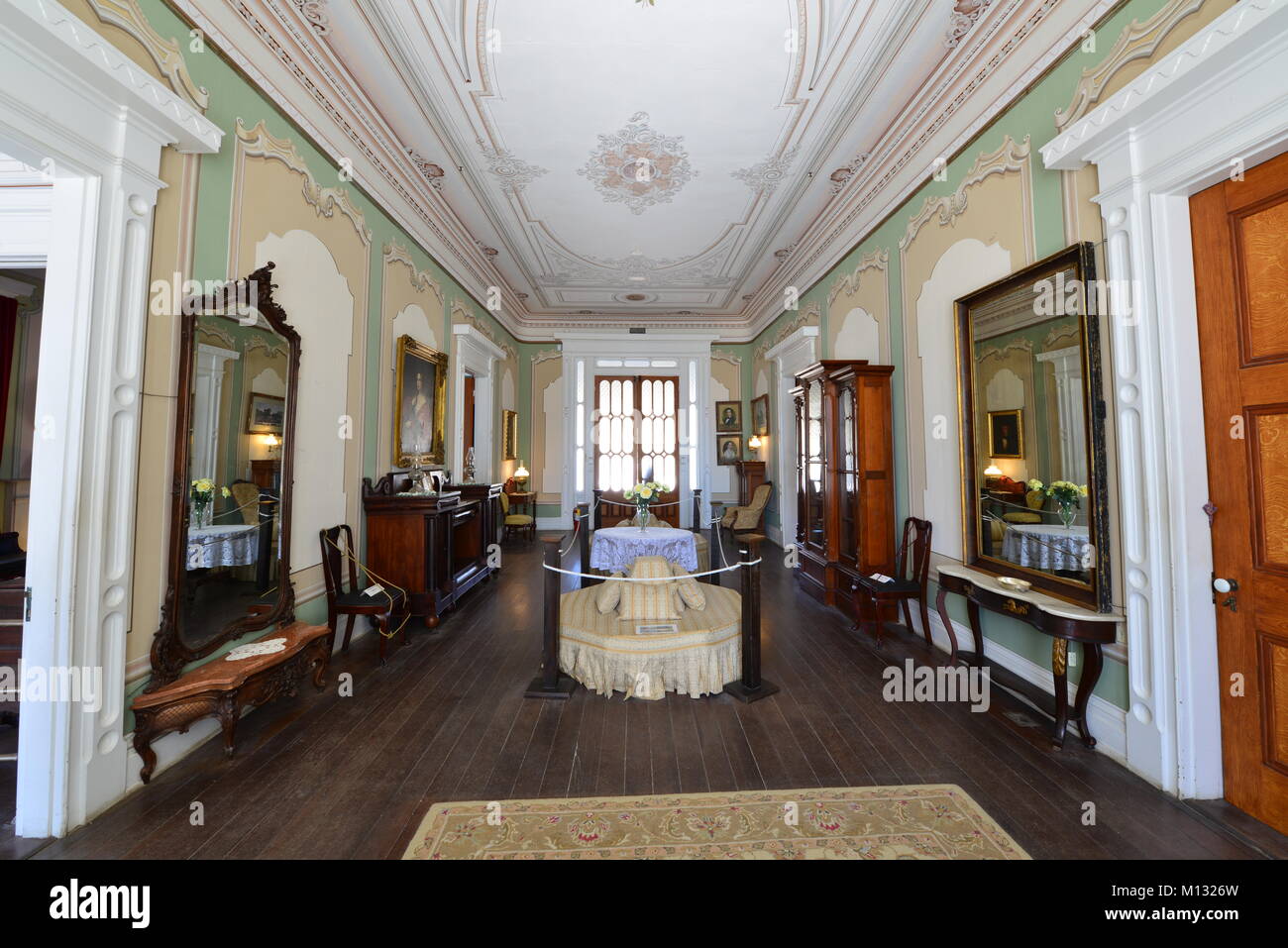 The inside of the home of Jefferson Davis at Biloxi Stock Photo - Alamy