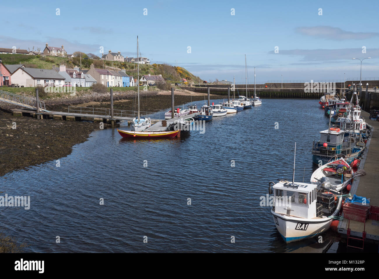 Helmsdale village and harbour, Highlands Scotland. UK Stock Photo - Alamy