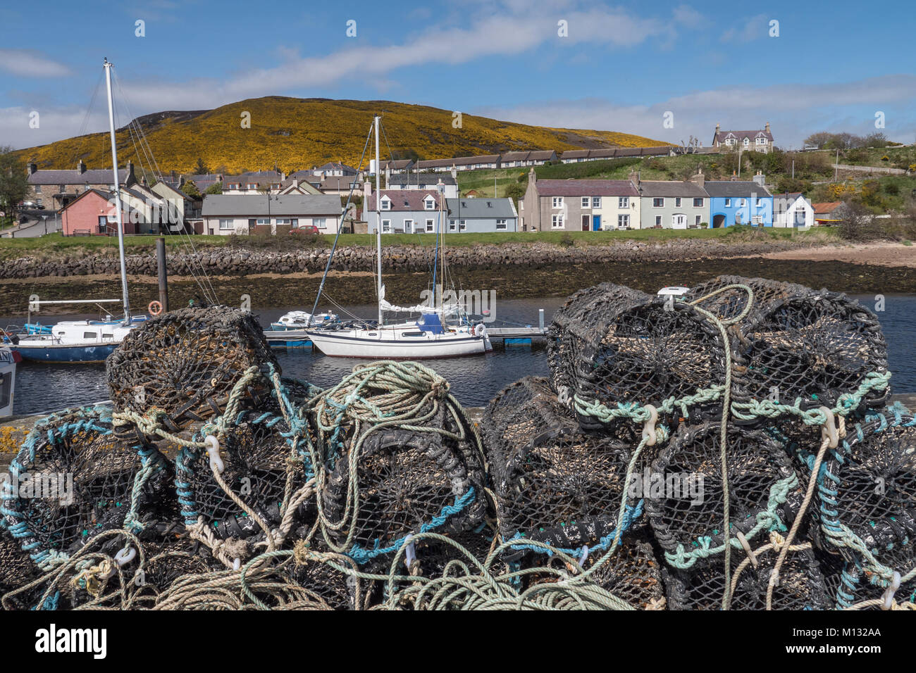 Helmsdale village and harbour, Highlands Scotland. UK Stock Photo - Alamy