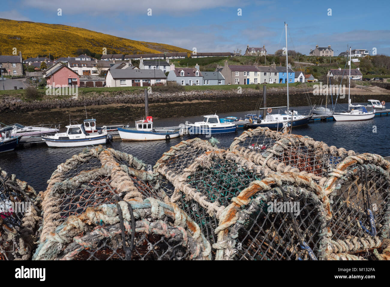 Helmsdale village and harbour, Highlands Scotland. UK Stock Photo - Alamy