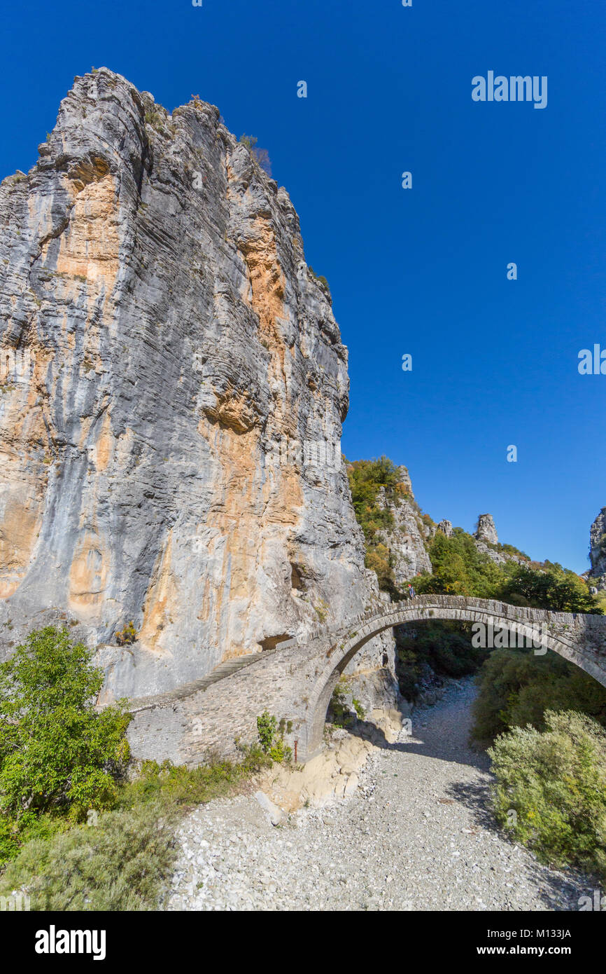 Noutsos, Greece - october 9, 2017: bridge of kokoris. Editorial use ...