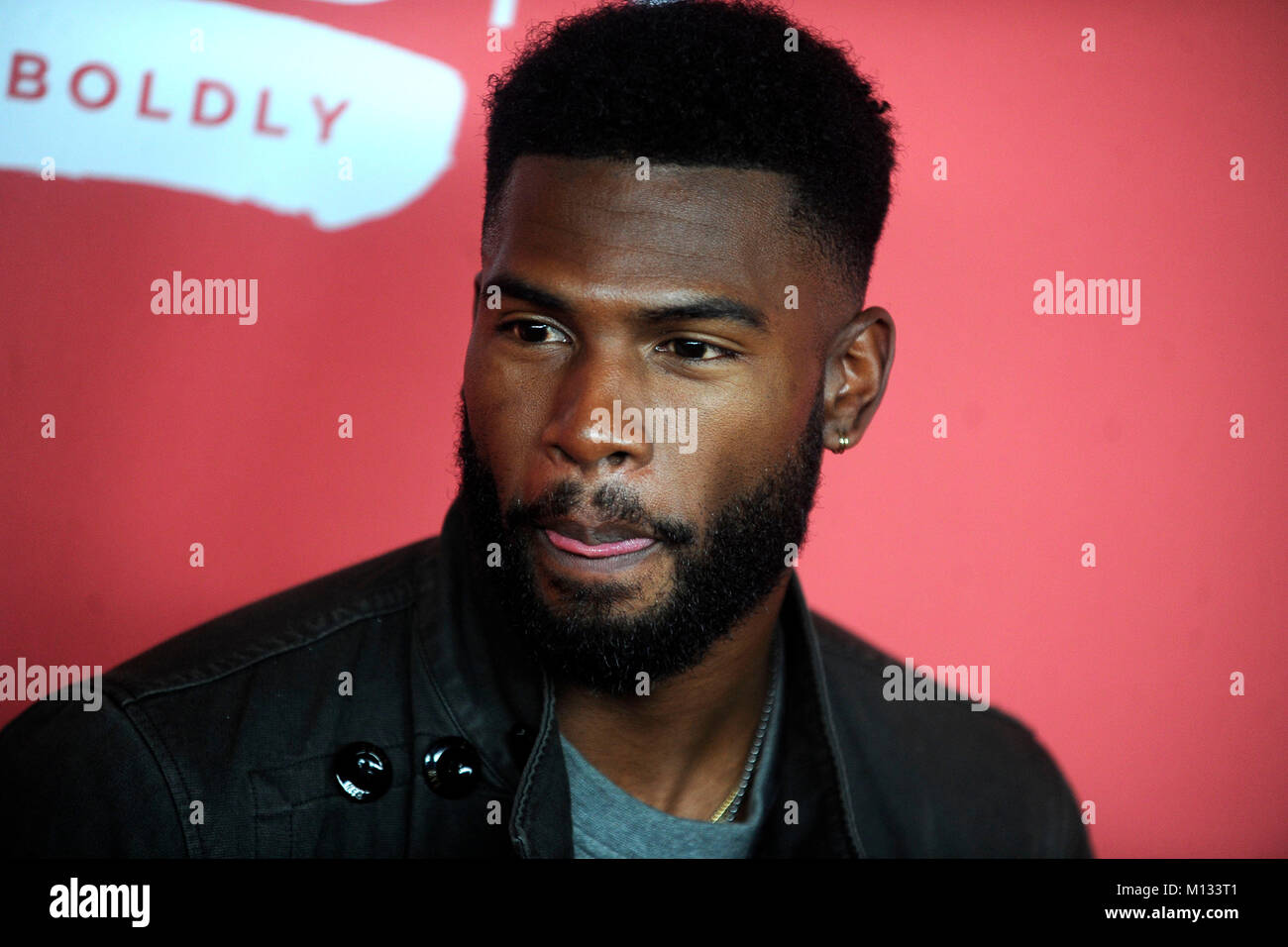Broderick Hunter attends the Revlon Live Boldly launch event at ...