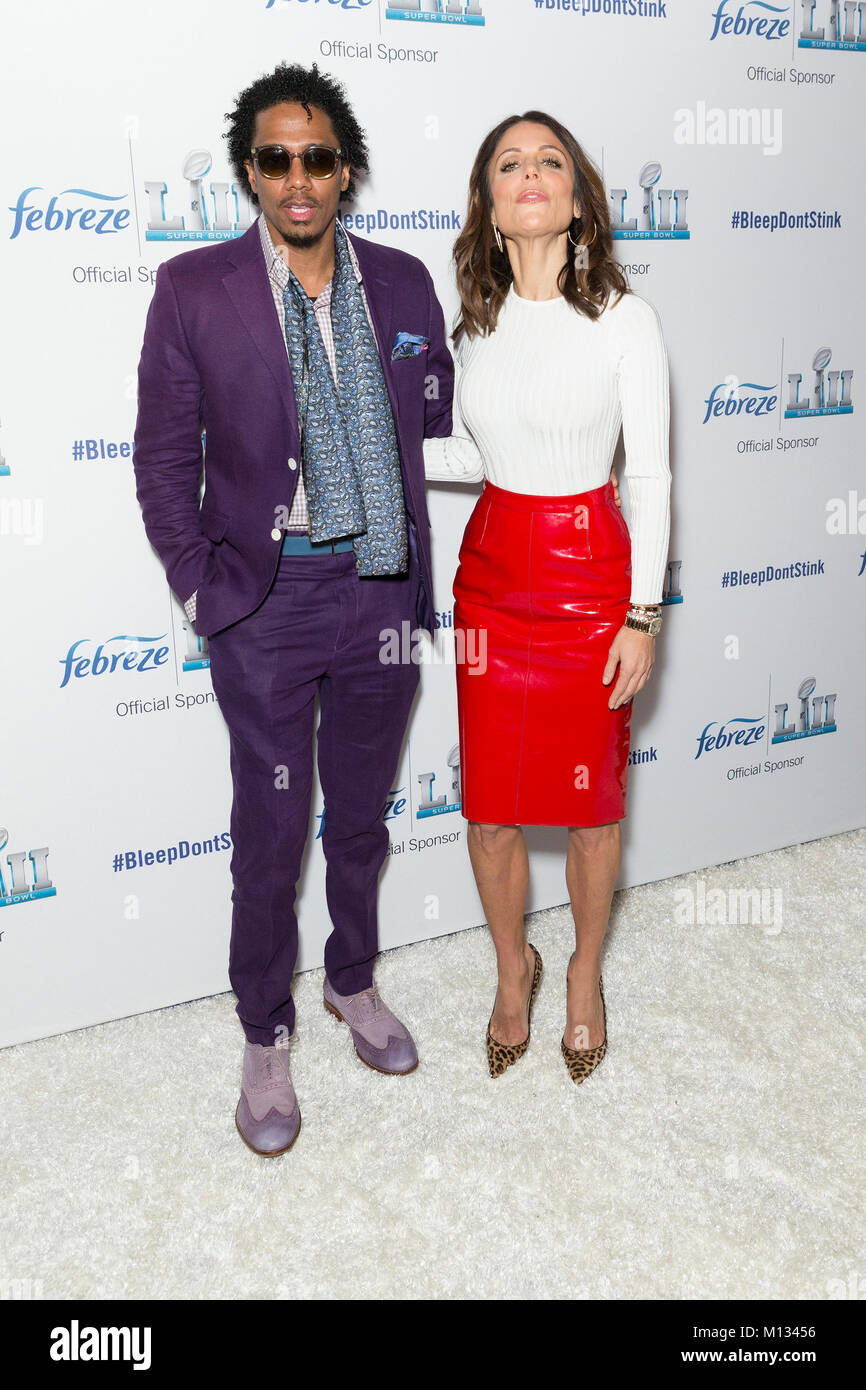 New York, United States. 25th Jan, 2018. Nick Cannon and Bethenny ...