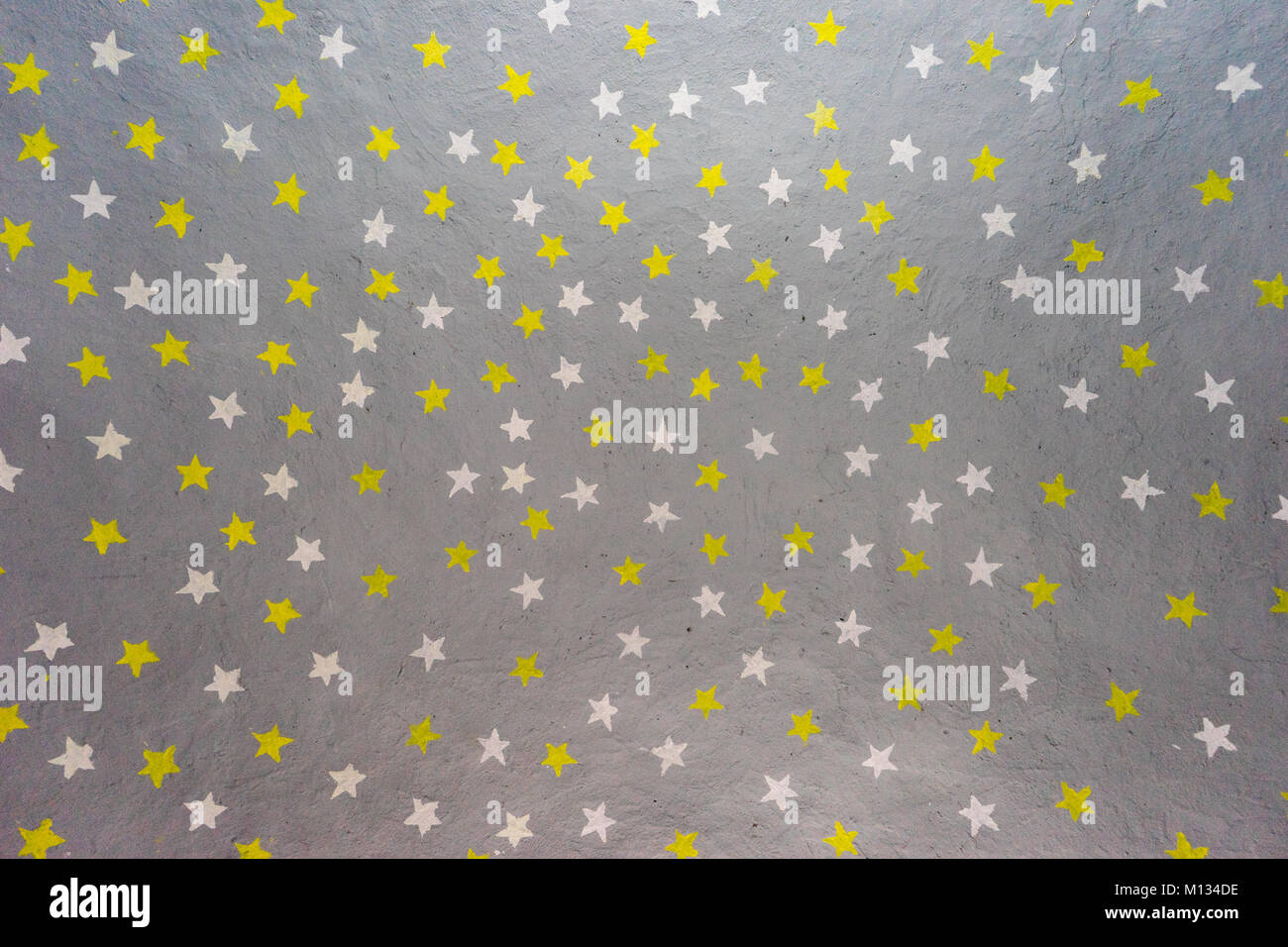 Stars on the wall, background Stock Photo - Alamy
