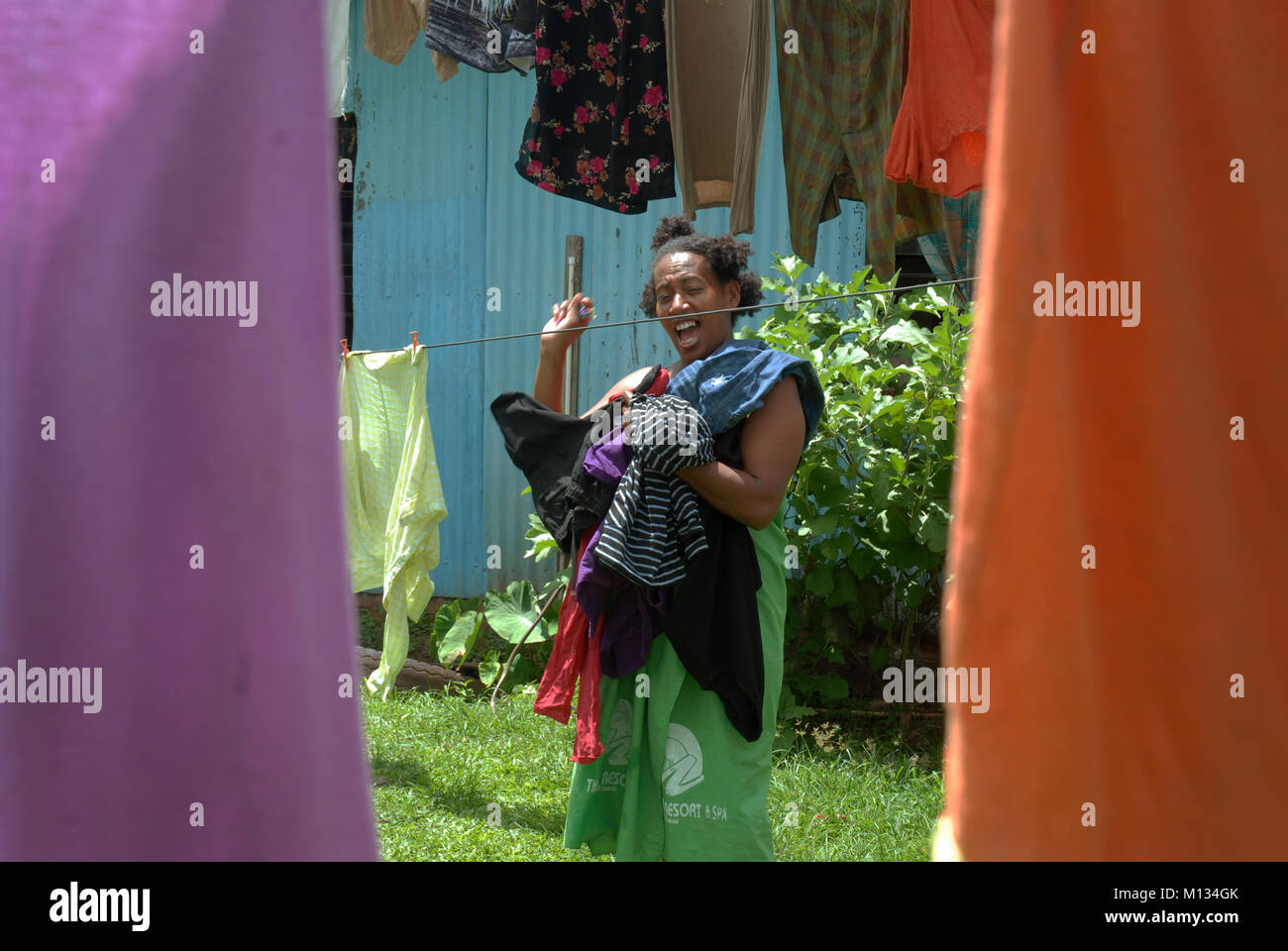 Woman And Washing Bra High Resolution Stock Photography and Images - Alamy