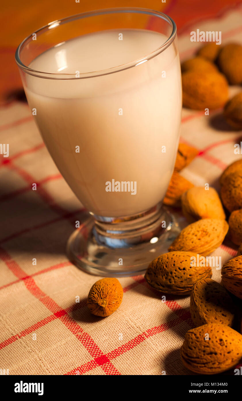 Italy almond milk Stock Photo - Alamy