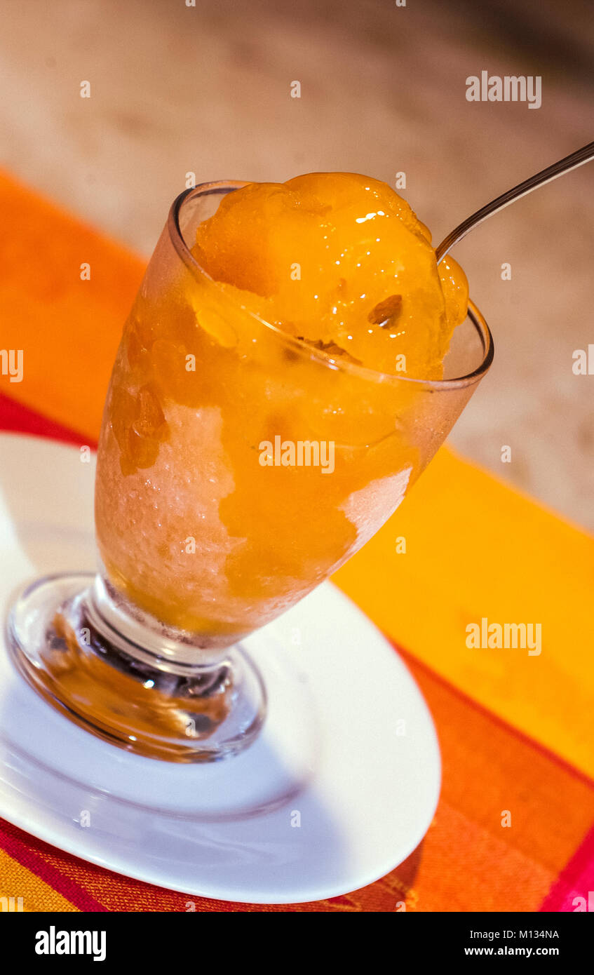 Italy Sicily Granita Stock Photo - Alamy