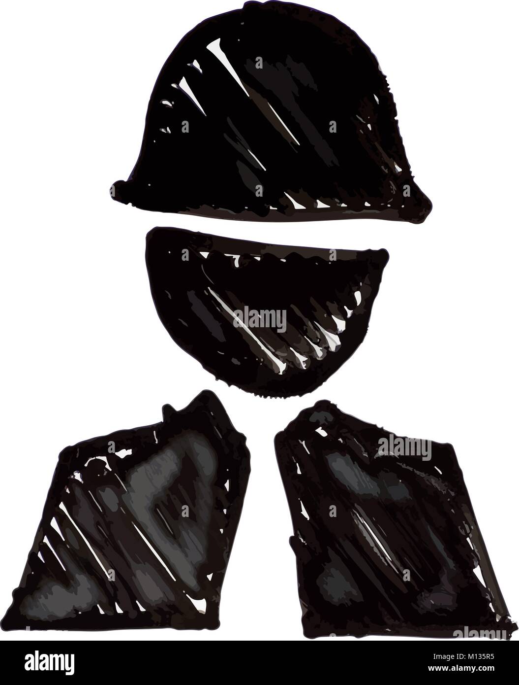 Engineer hard hat Stock Vector Images - Alamy