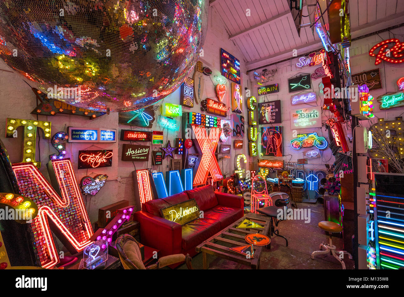 Neon signs available for hire from Gods Own Junkyard in Walthamstow ...