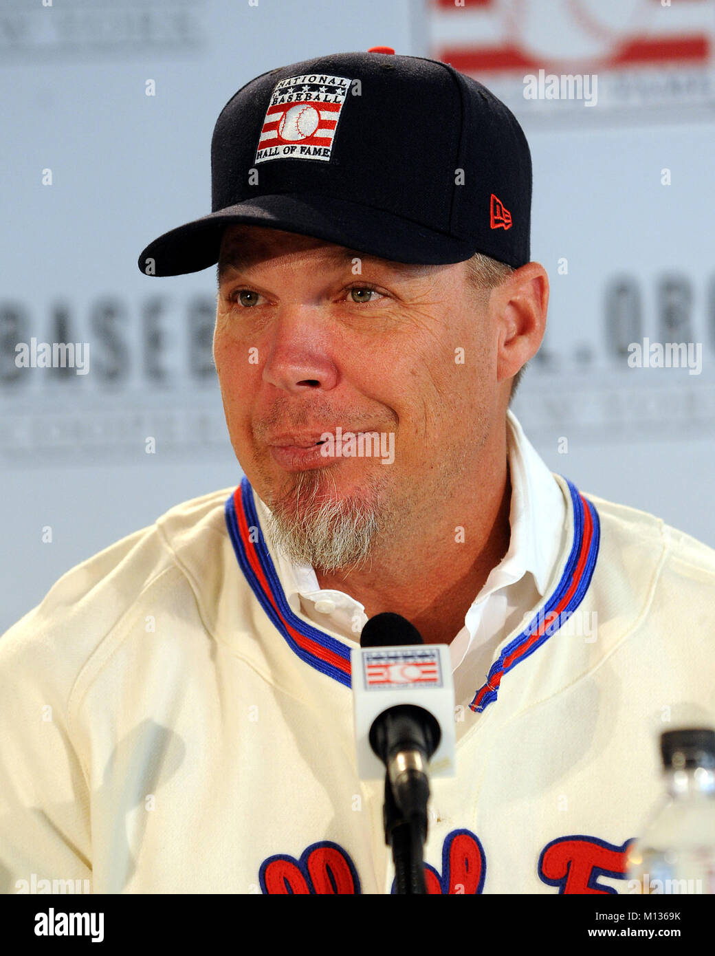 New York, NY, USA. 25th Jan, 2018. Chipper Jones pictured at the press ...