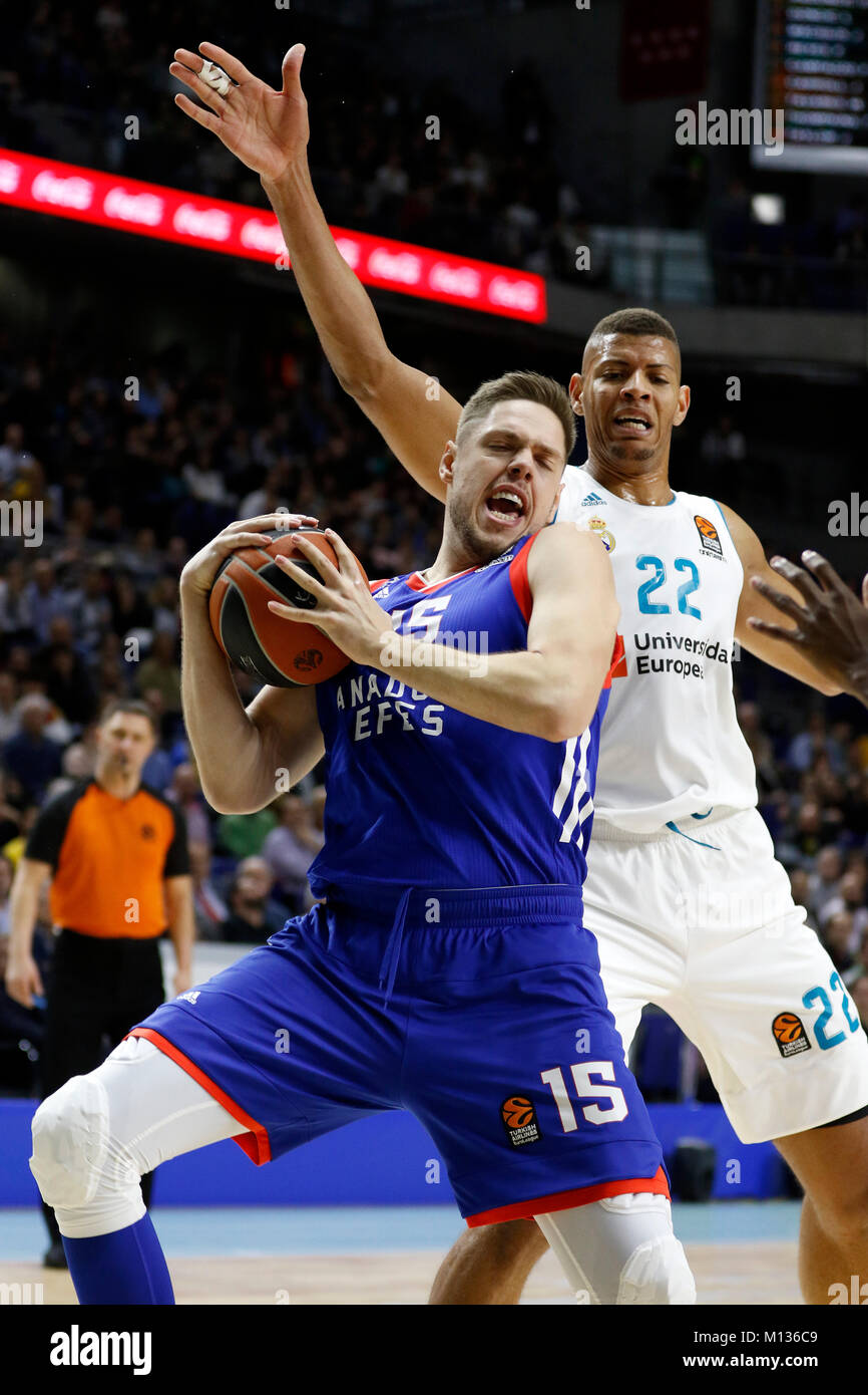 Real Madrid Baloncesto vs Anadolu Efes at the WiZink Center stadium in ...