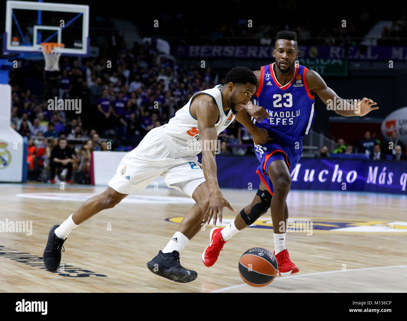 Real Madrid Baloncesto vs Anadolu Efes at the WiZink Center stadium in ...