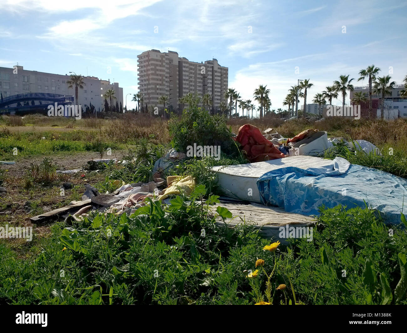 Palma, Spain. 23rd Jan, 2018. Photograph of illegally deposited trash ...