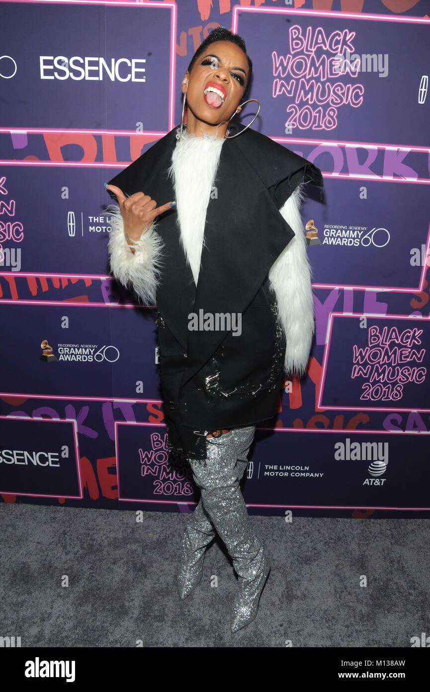 New York, NY, USA. 25th Jan, 2018. Sharaya J at the Essence 9th annual ...