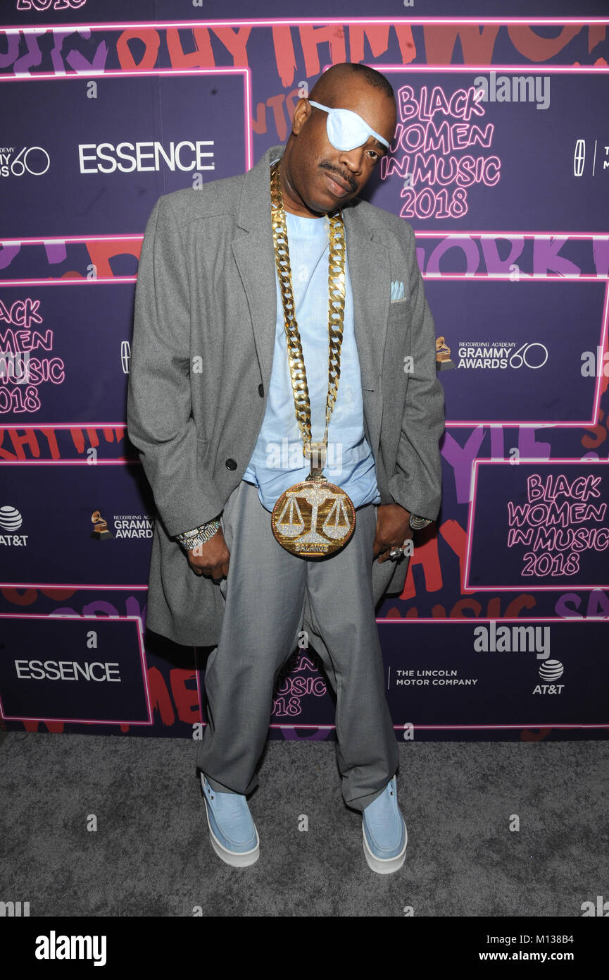 New York, NY, USA. 25th Jan, 2018. Slick Rick at the Essence 9th annual ...