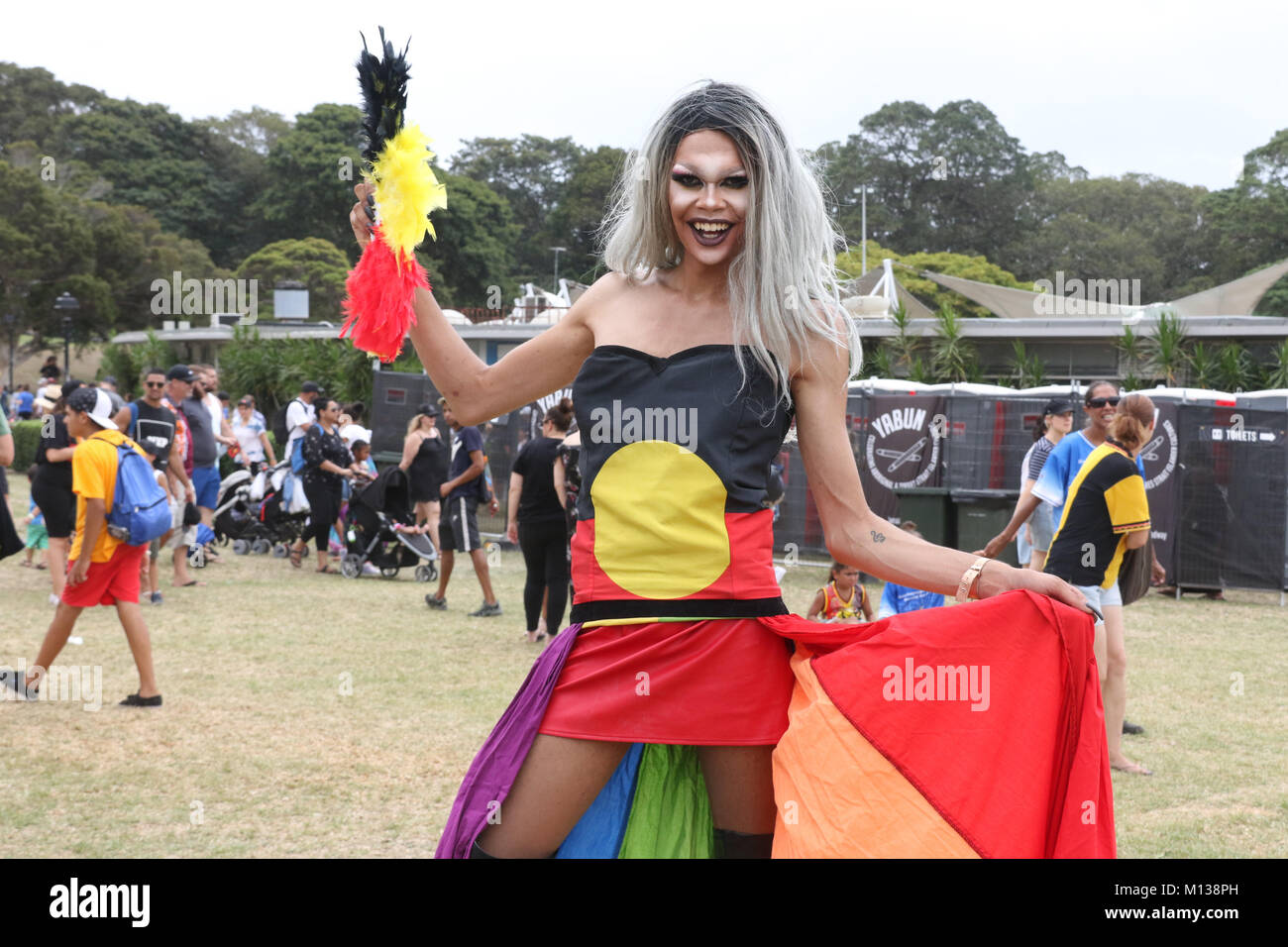 Sydney, Australia. 26 January 2018. Pictured: Aboriginal drag queen ...