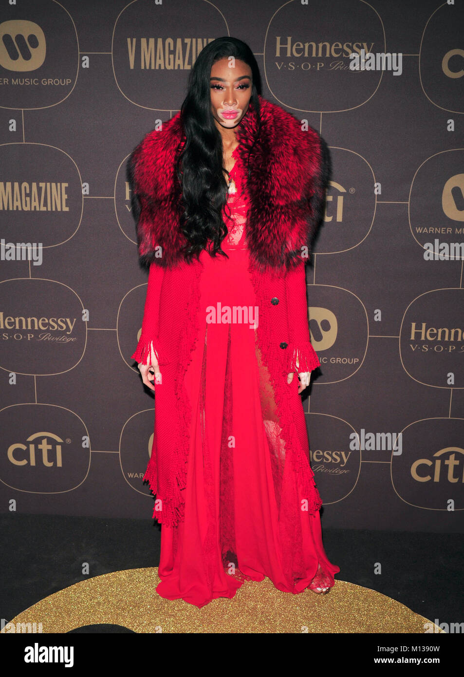 New York, NY, USA. 25th Jan, 2018. Winnie Harlow at the Warner Music ...