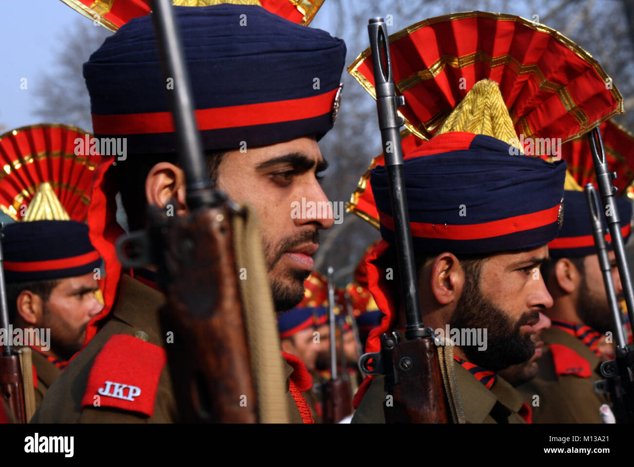 Srinagar, Kashmir. 26th Jan, 2018.Jammu and Kashmir Armed Police (JKAP ...