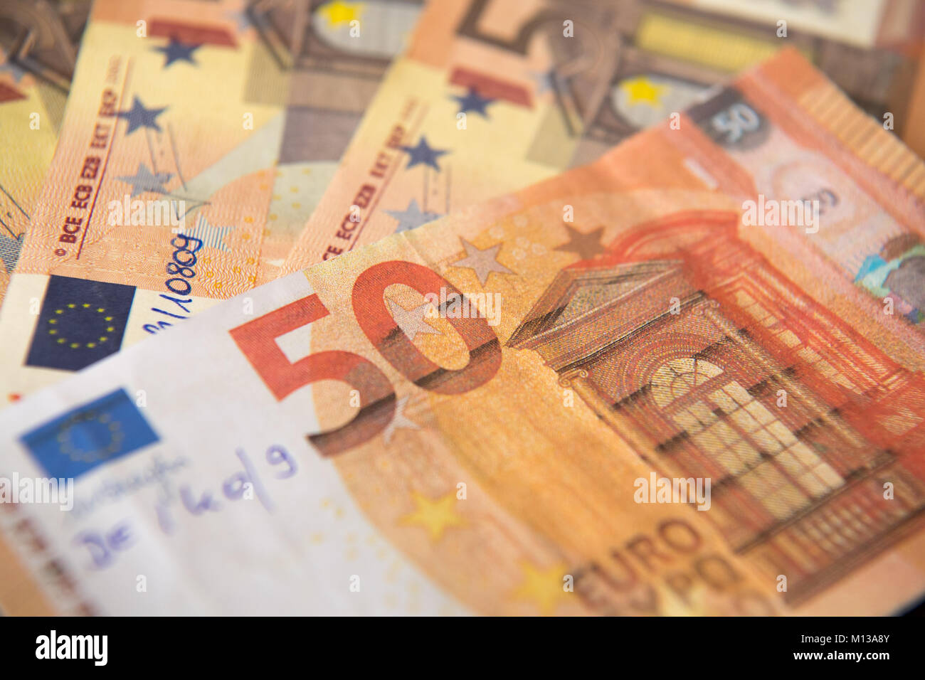 Counterfeit euro bills are stored in the German Bundesbank of Frankfurt ...