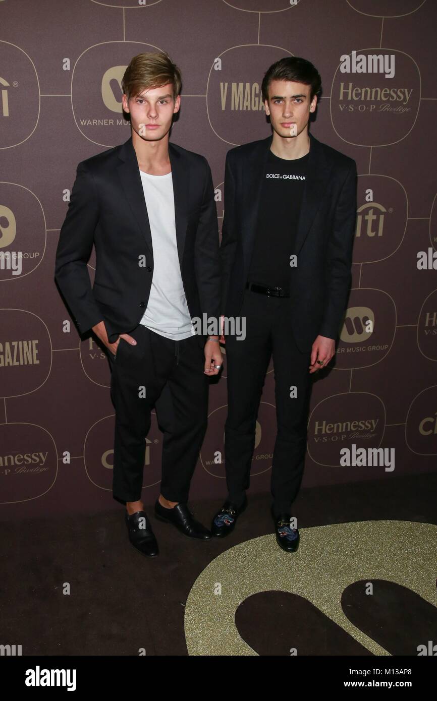 New York, NY, USA. 25th Jan, 2018. Ryan Frederick, Chase Hill at ...