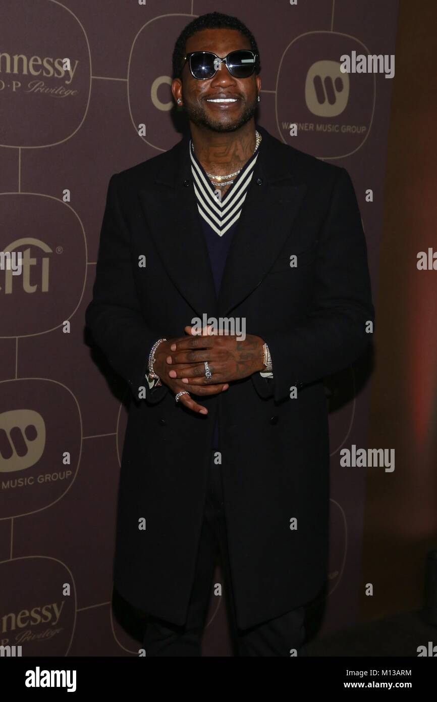 New York, NY, USA. 25th Jan, 2018. Gucci Mane at arrivals for Warner ...