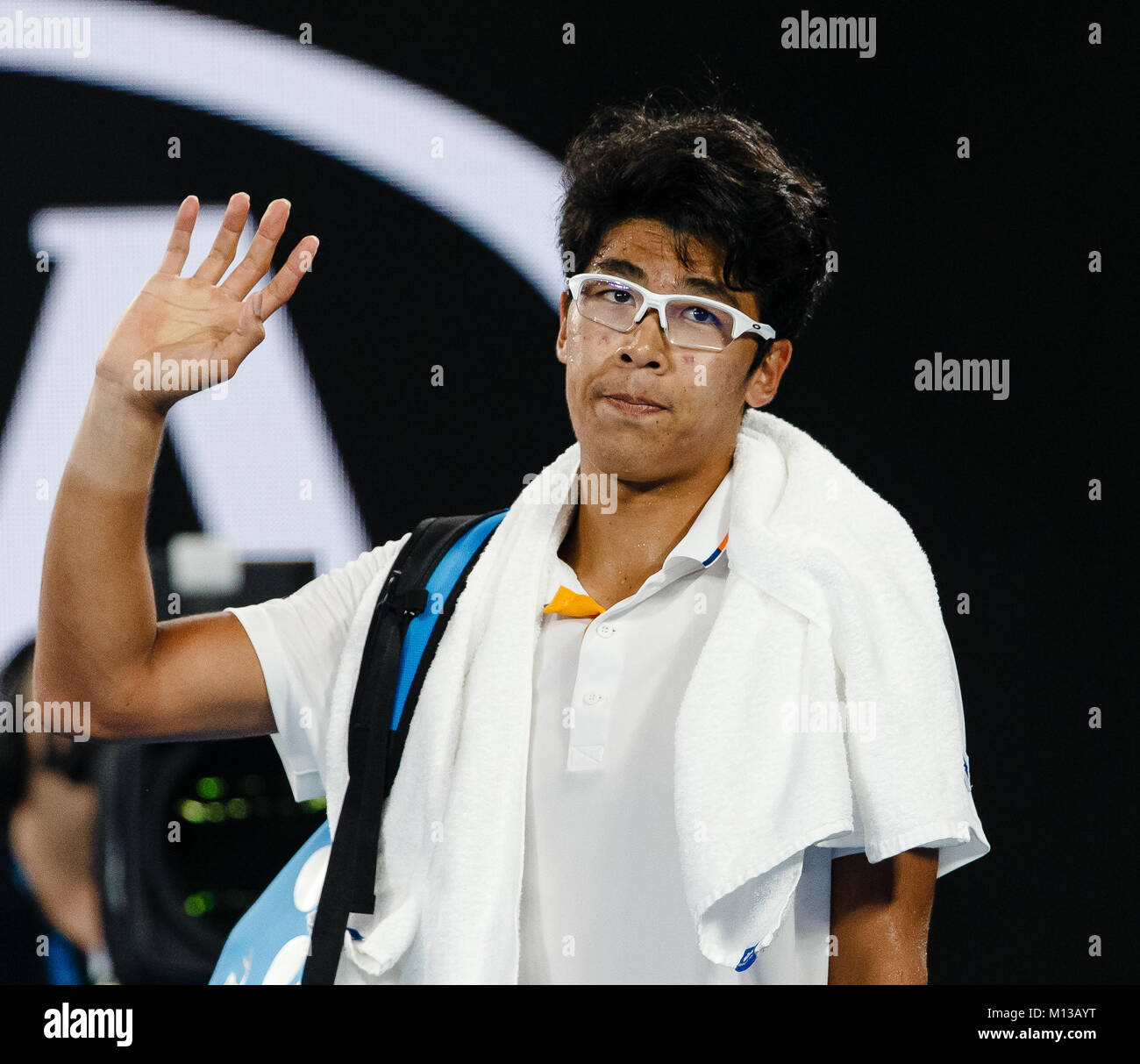 Melbourne, AUS, 26th January 2018: Southkorean tennis player Hyeon ...