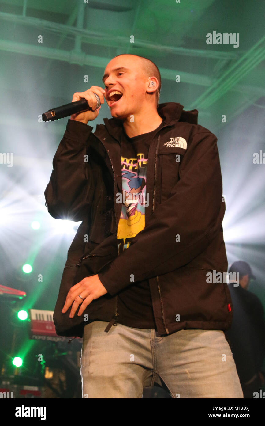 New York, NY, USA. 25th Jan, 2018. Logic at Spotify's Best New Artist ...