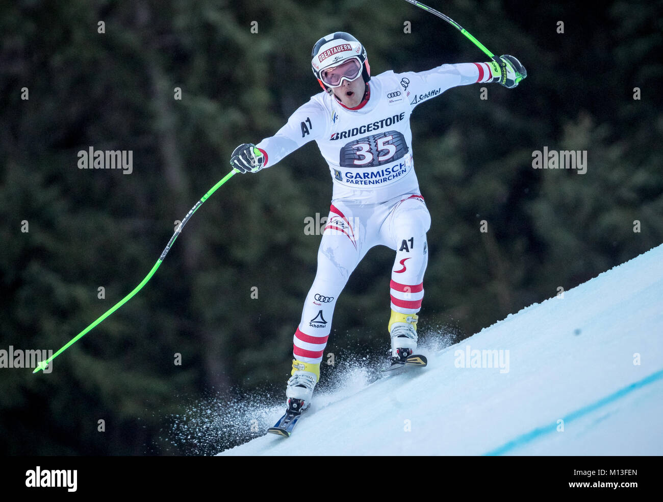 Garmisch-Partenkirchen, Germany. 26th Jan, 2018. Christopher Neumayer ...