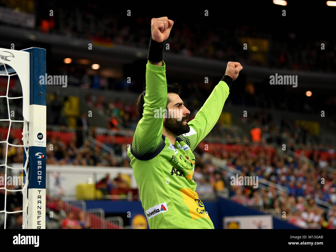 Zagreb, Croatia. 26th Jan, 2018. Spain's goalkeeper Rodrigo Corrales ...