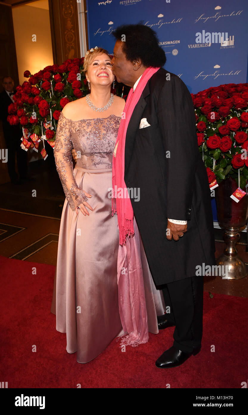Dresden, Germany. 26th Jan, 2018. The singer Roberto Blanco and his ...