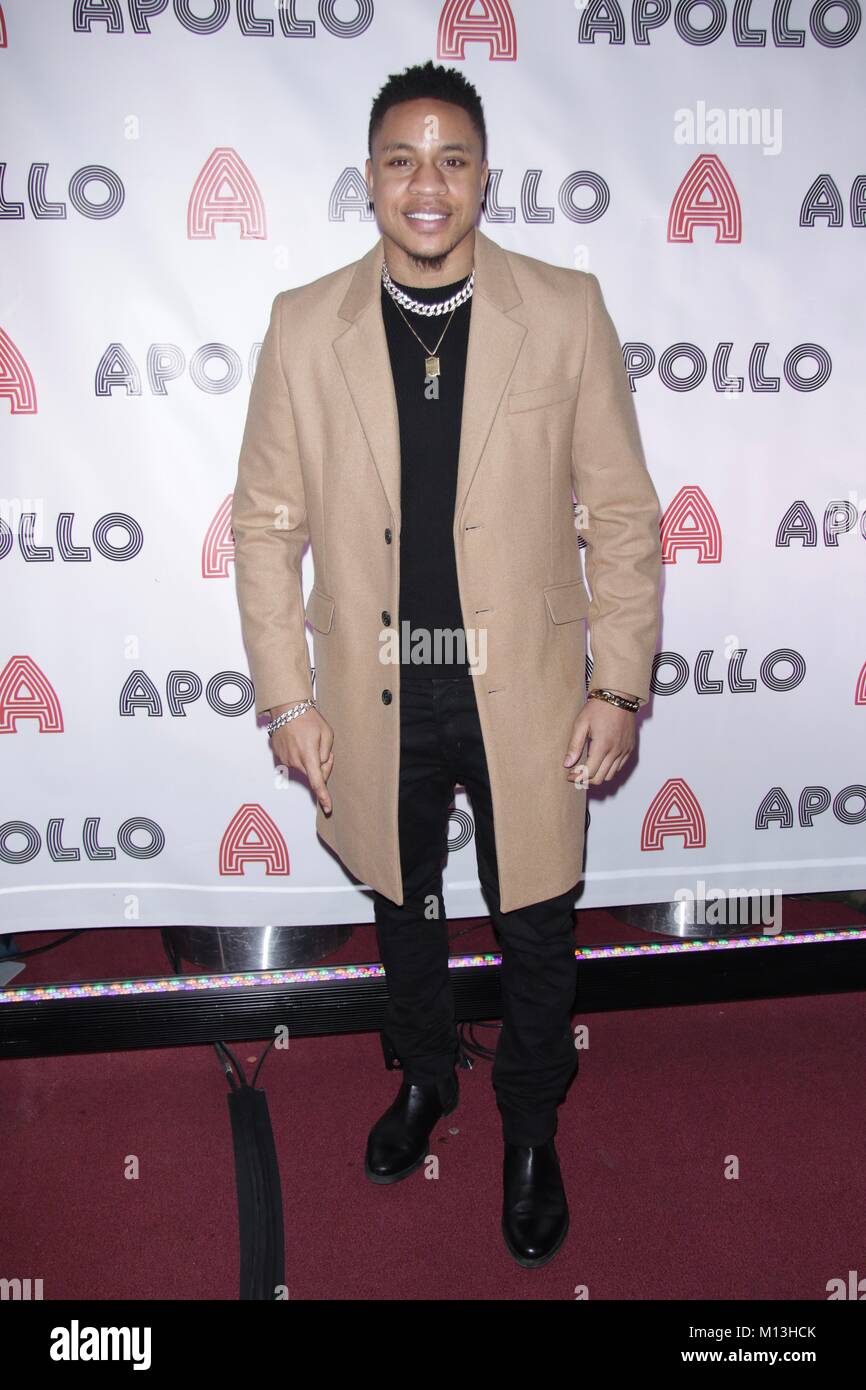 New York, NY, USA. 26th Jan, 2018. Rotimi at Apollo Theater Inaugural ...