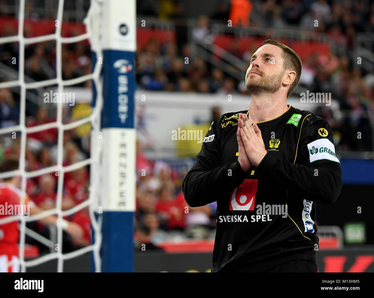 Zagreb, Croatia. 26th Jan, 2018. Sweden's goalkeeper Andreas Palicka ...