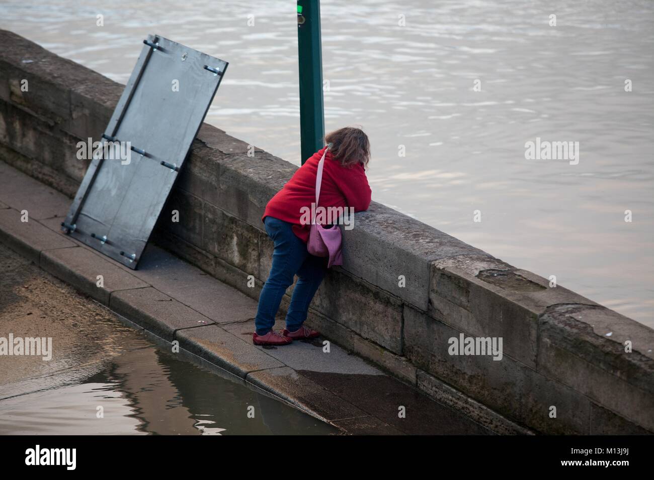 Paris, France. 26th Jan, 2018. Flood in Paris, The Seine River ...