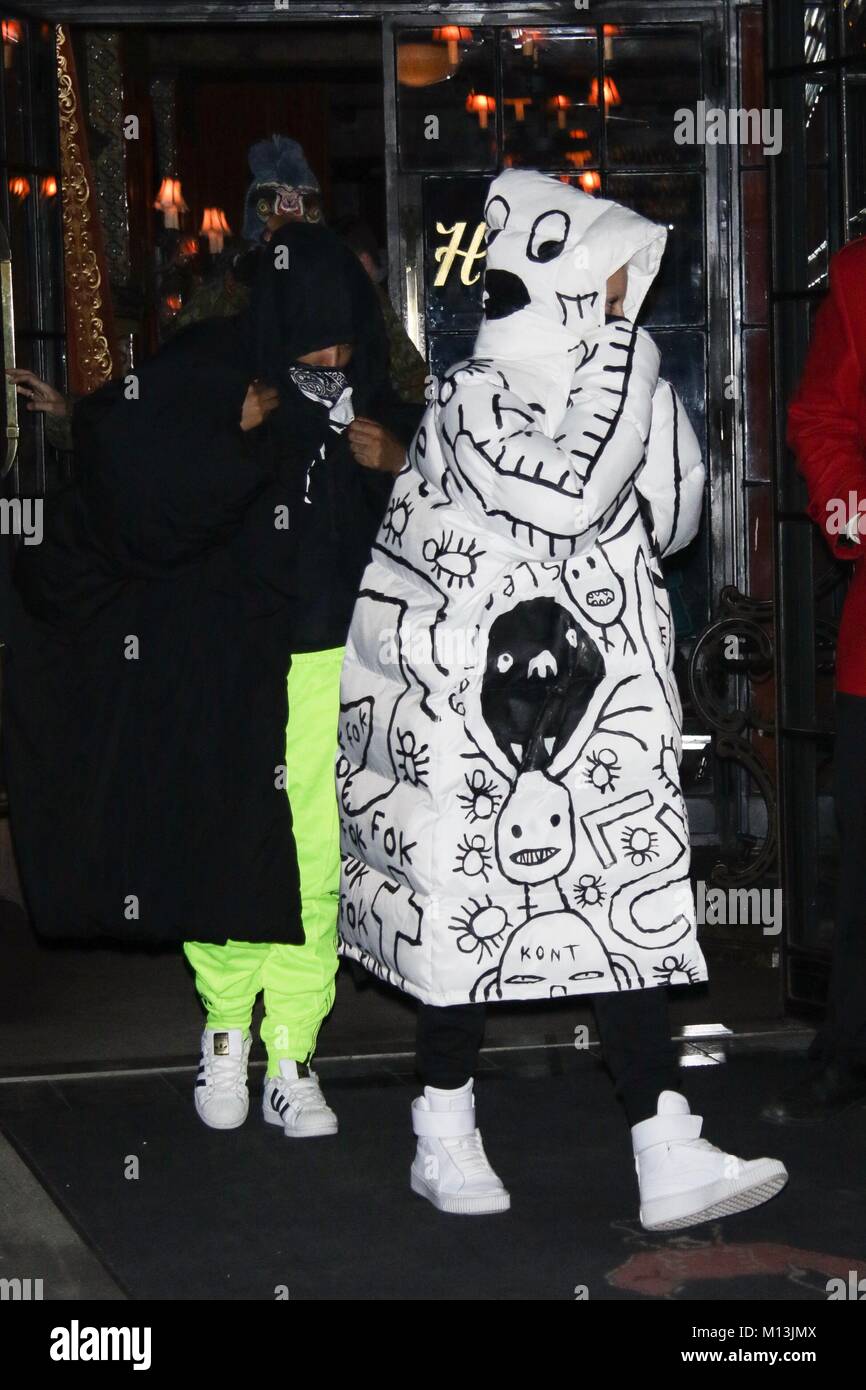 New York, NY, USA. 26th Jan, 2018. Yolandi Visser of Die Antwoord seen ...