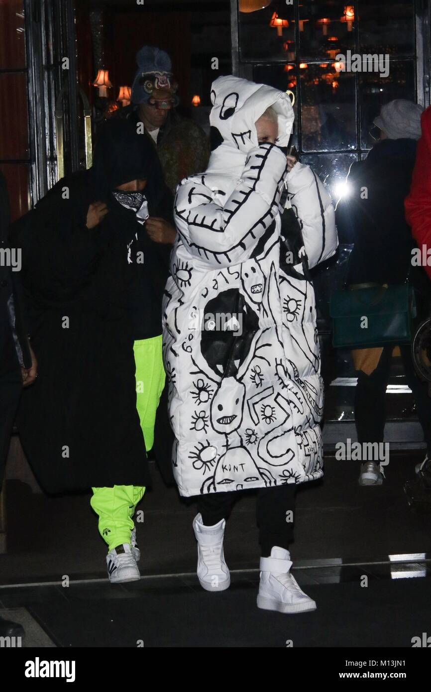 New York, NY, USA. 26th Jan, 2018. Yolandi Visser of Die Antwoord seen ...
