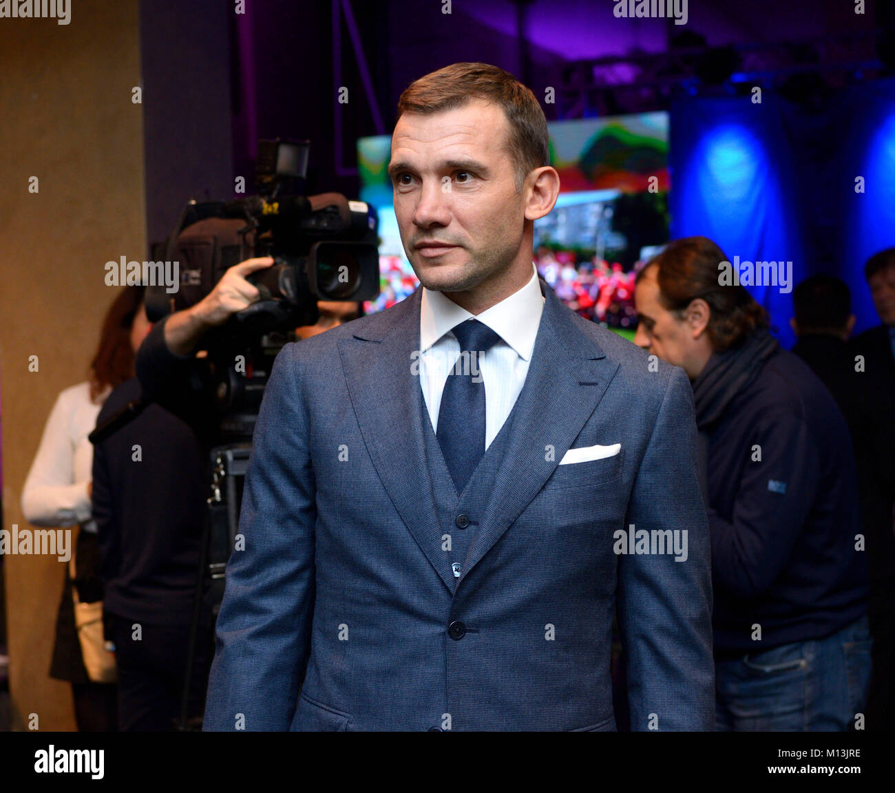Andrey Shevchenko, football player and manager during presentation of ...