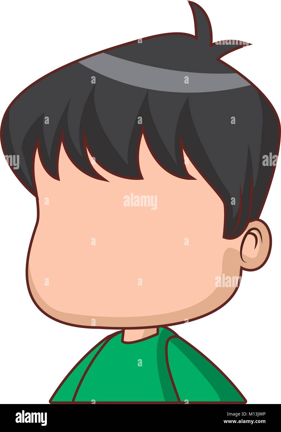 Faceless boy cartoon Stock Vector Image & Art - Alamy
