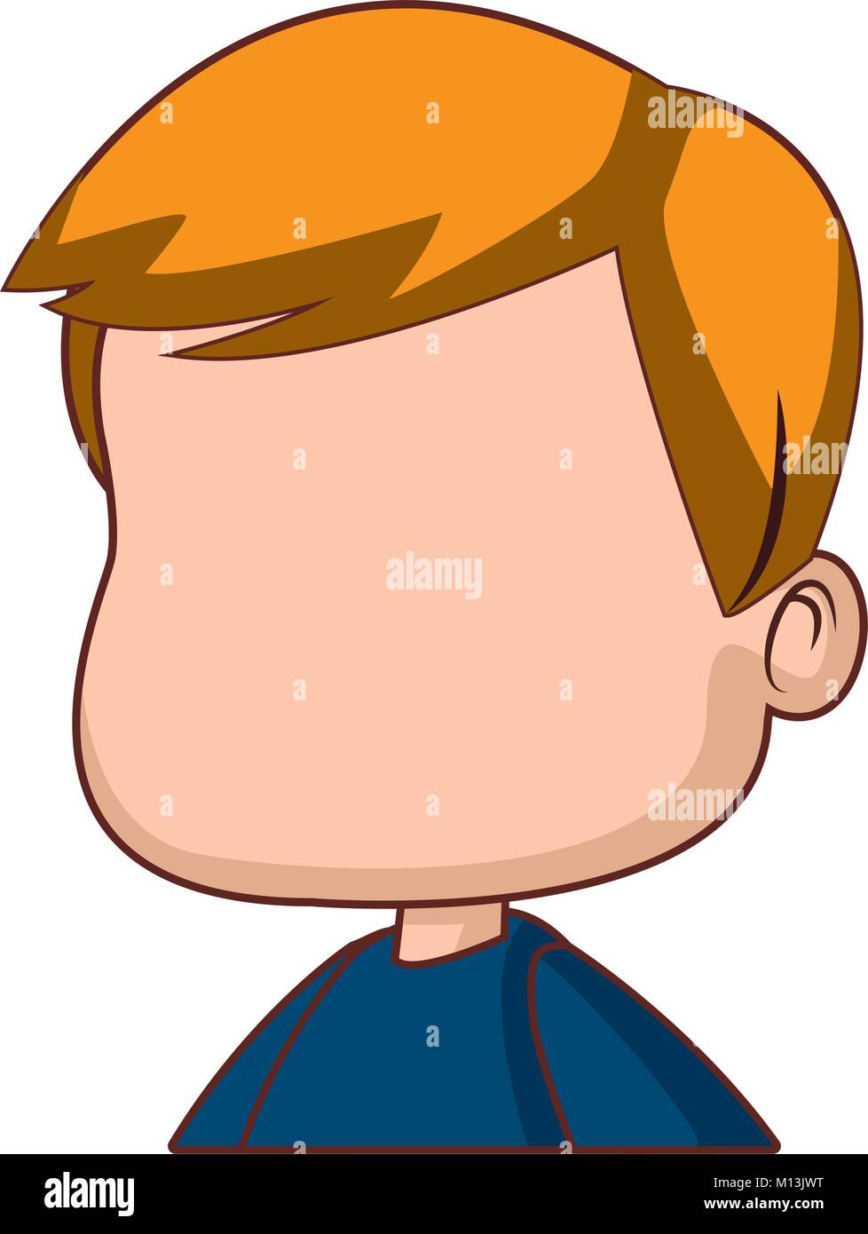 Faceless boy cartoon Stock Vector Image & Art - Alamy