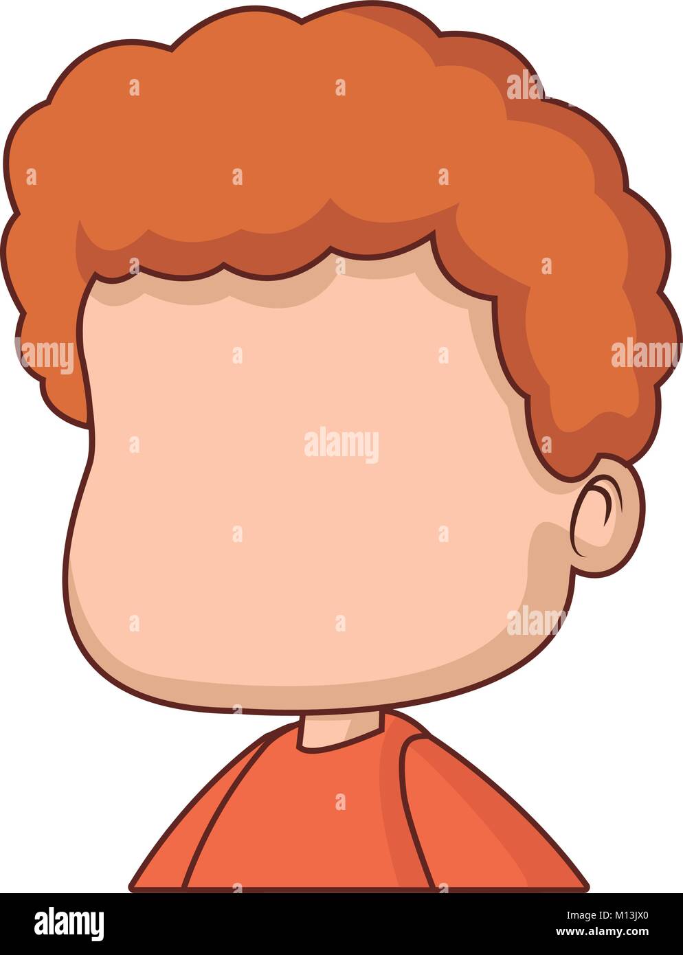 Faceless boy cartoon Stock Vector Image & Art - Alamy