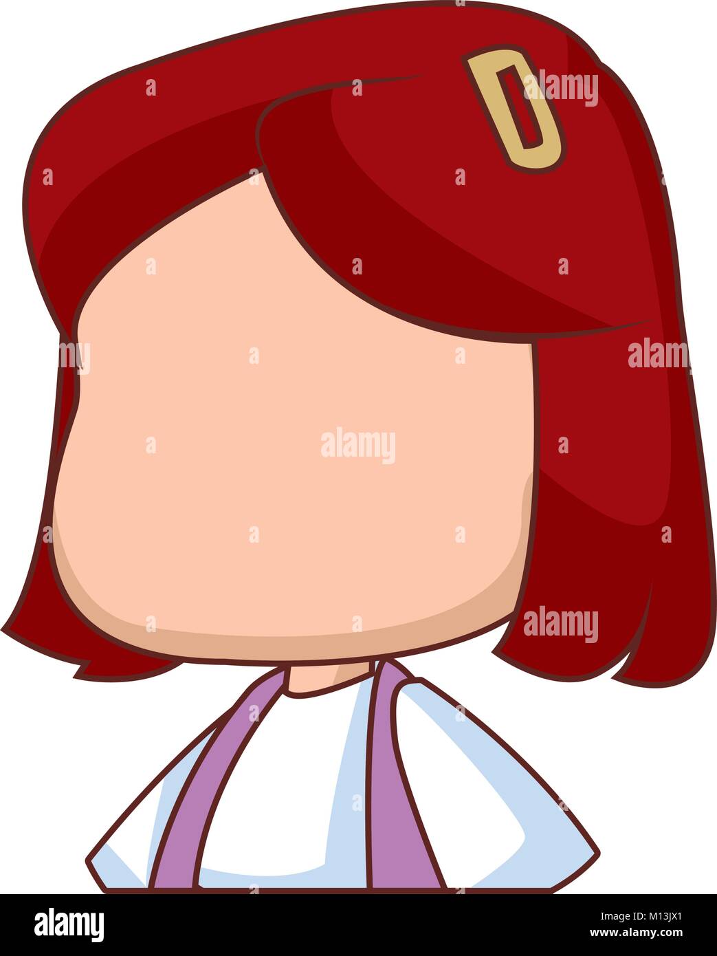 Faceless girl cartoon Stock Vector Image & Art - Alamy