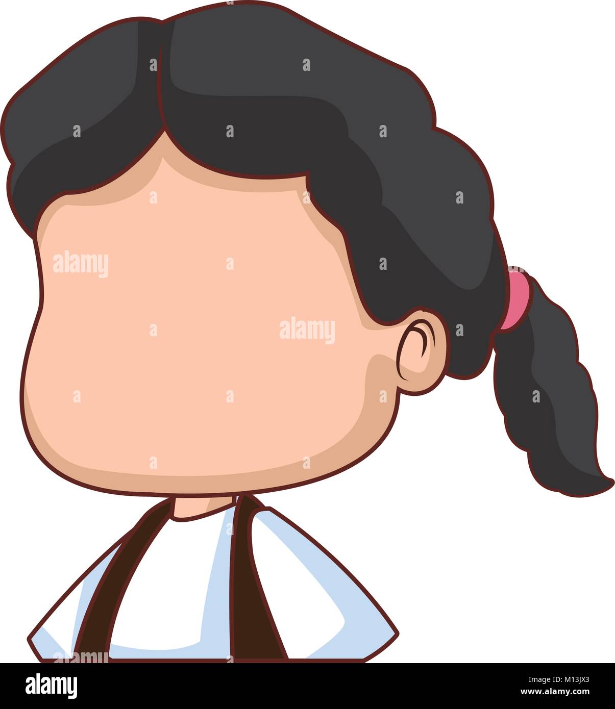 Faceless girl cartoon Stock Vector Image & Art - Alamy